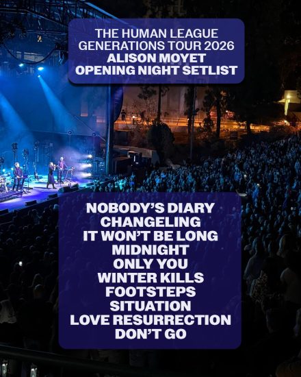 Opening Night Setlist for Generations Tour 2026 – Alisonmoyetmusic
